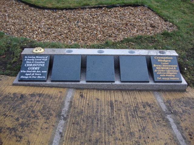 Our Second set of 5 Plinth Wedges have been placed in our Ashes ...