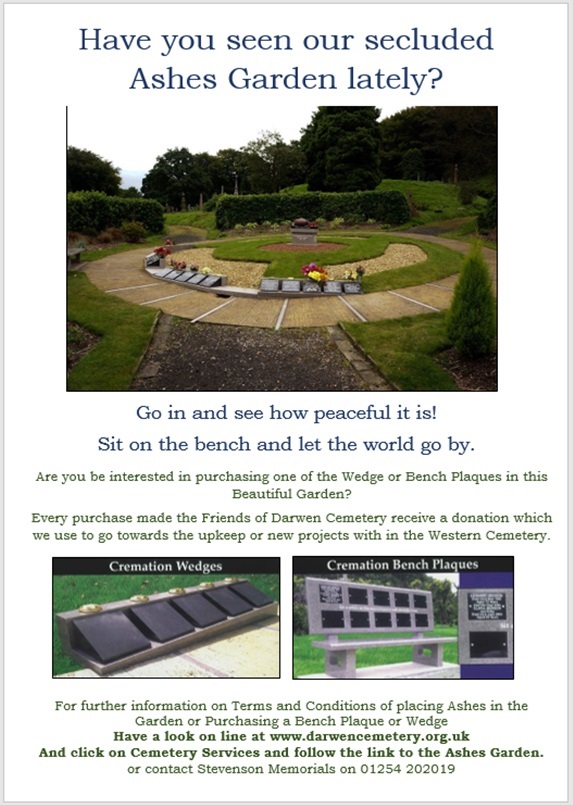 Have you seen our Memorial Garden recently. – Friends of Darwen Cemetery