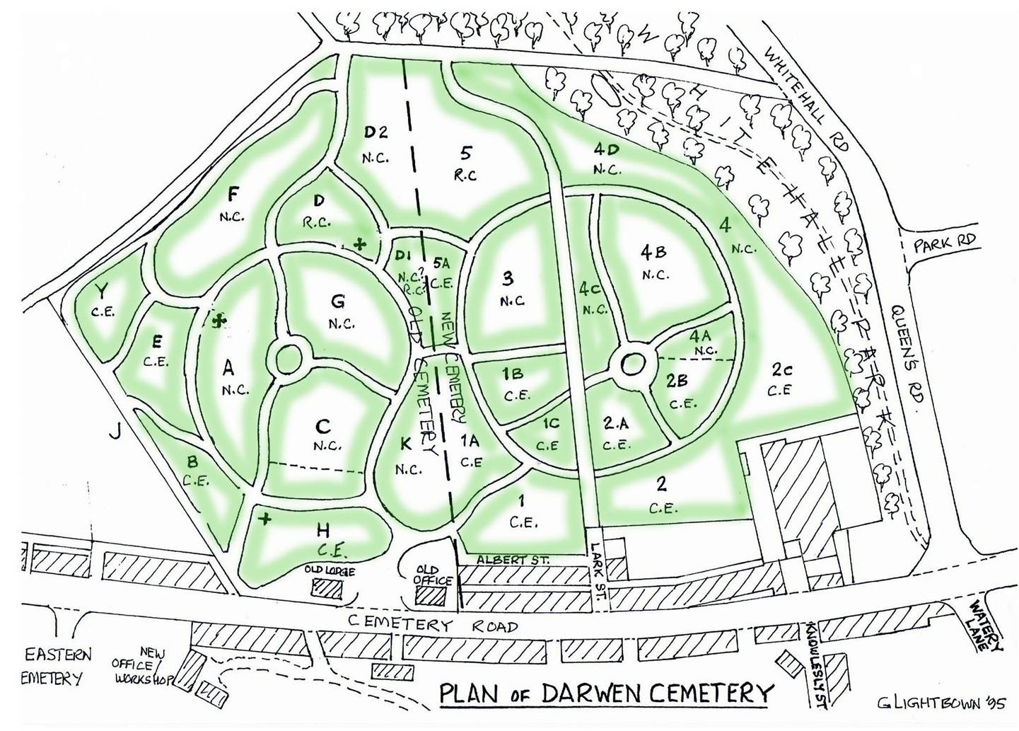 Plan and Maps of the Cemetery – Friends of Darwen Cemetery