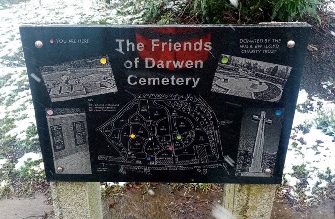 The return of our two granite maps – Friends of Darwen Cemetery